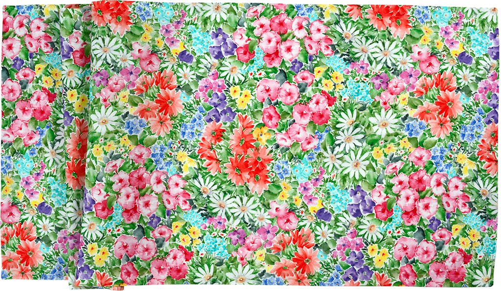 Sander Serie GRIT Blumen Allover-Digitaldruck auf Mezzopanama